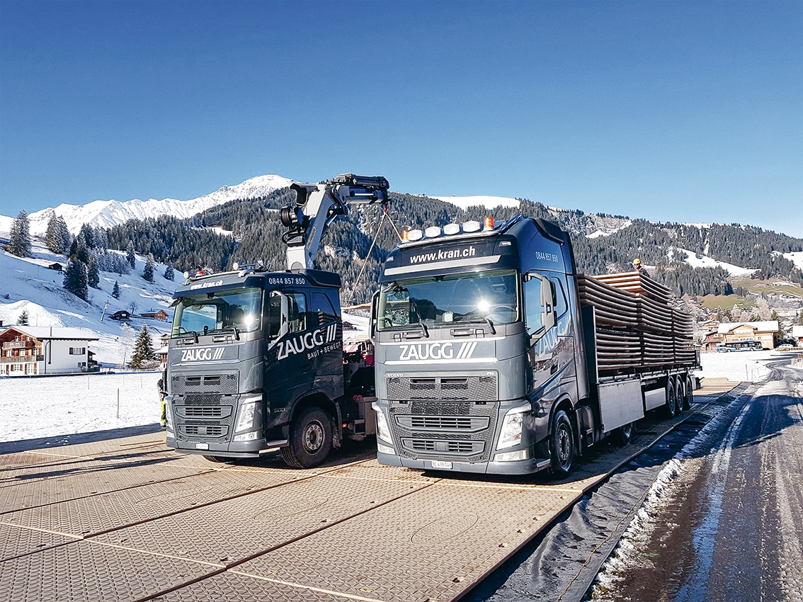 Krane, Transport, Arbeitshebebühnen, Bodenschutz – Zaugg AG Rohrbach